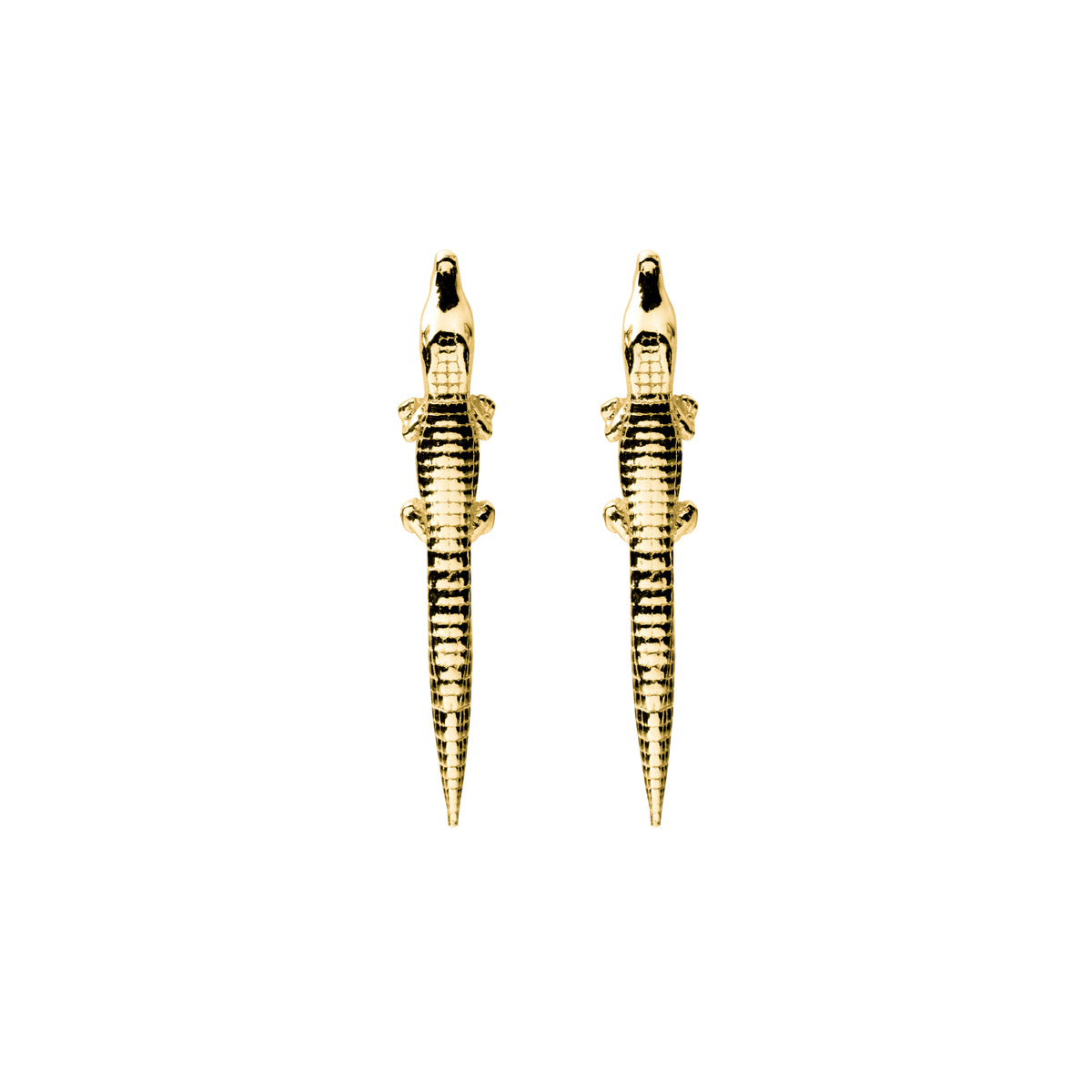 ALLIGATOR EARRINGS (mini) – Carolinne B jewelry